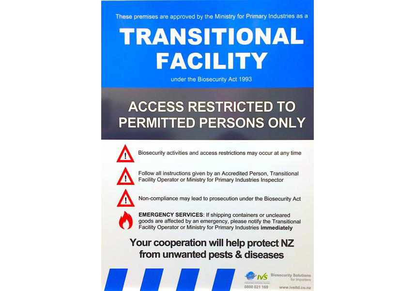 Transitional Facility Signs :: IVS Training
